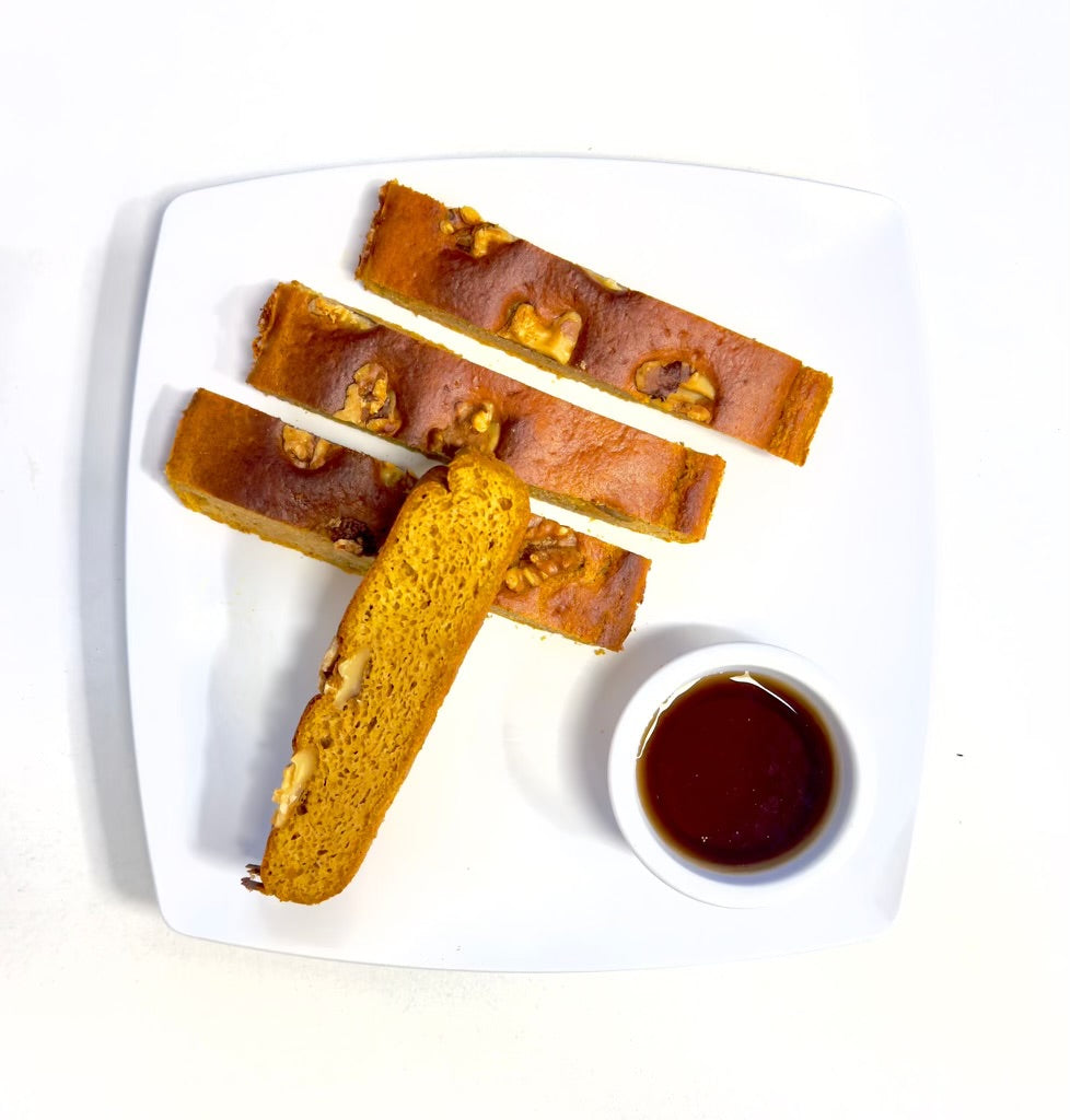 Pumpkin Spice Protein Pancake Sticks – Fitrition Meals